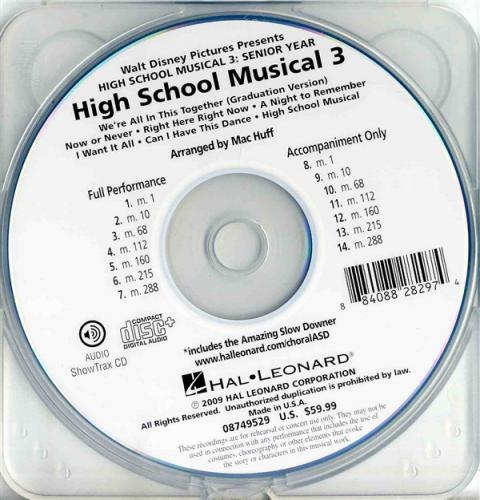 High School Musical 3: Medley (ShowTrax CD) | Notlagret